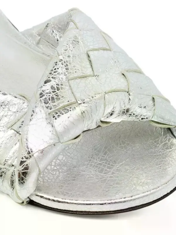 Bottega Veneta Blink Intrecciato Leather Sandals
