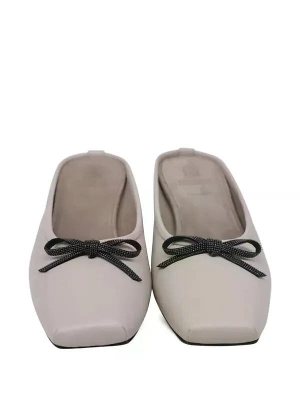 Brunello Cucinelli Monili Bow Mules