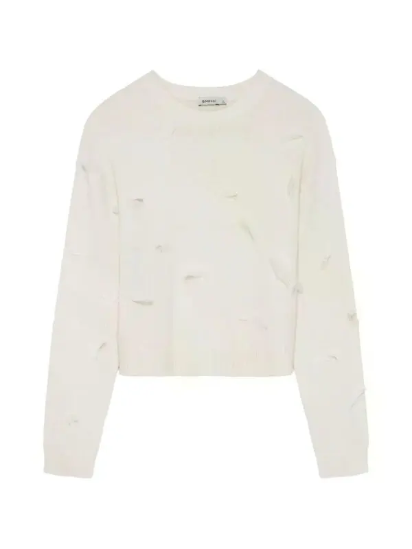 Simkhai Avrae Feather-embellished Sweater - Neutrals