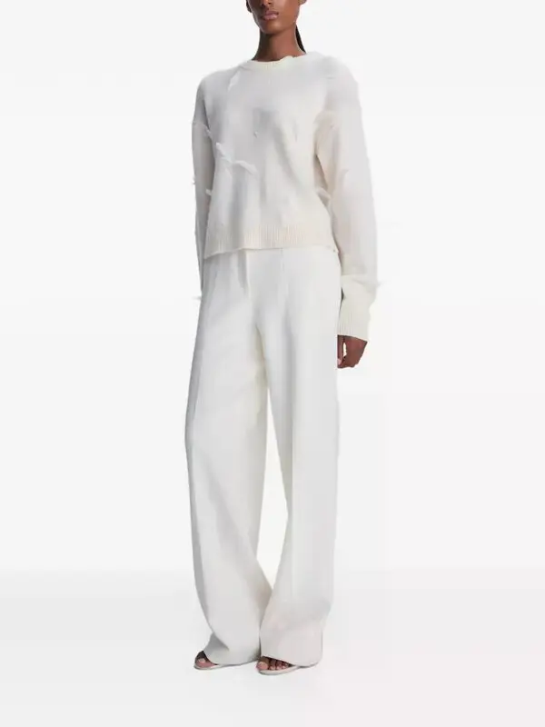 Simkhai Avrae Feather-embellished Sweater