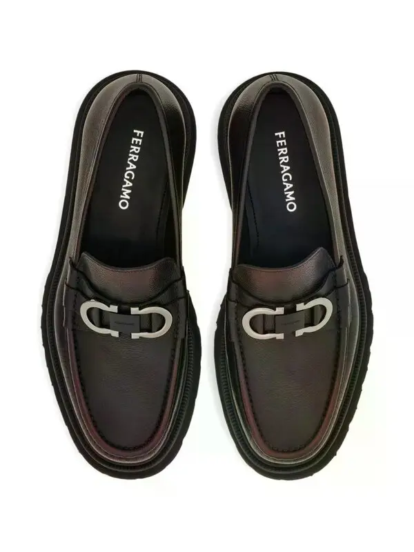 FERRAGAMO Gancini Embellished Loafers