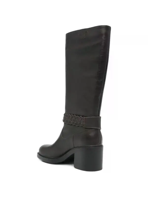 Liu Jo Braided-strap Block-heel Boots