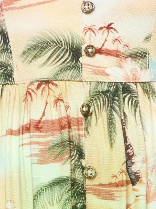 Agua Bendita Dunna Luau Strappy Maxi Dress