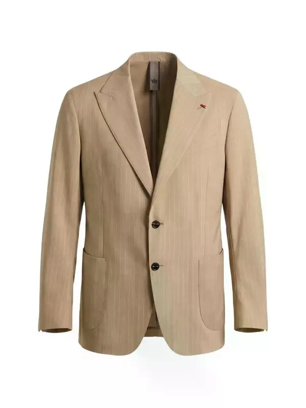MULISH Pinstripe-pattern Single-breasted Suit