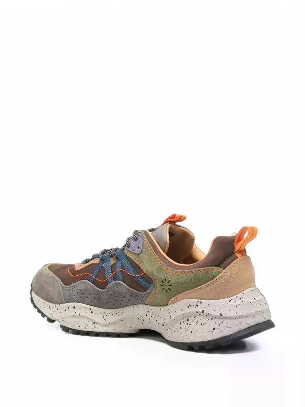 FLOWER MOUNTAIN Sanchia Panelled Speckled-sole Sneakers