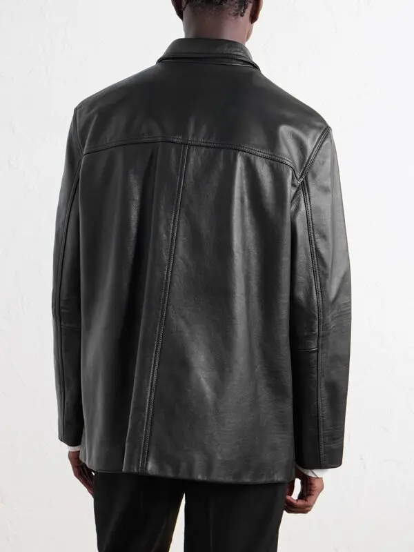 TOTEME Panelled Full-grain Leather Jacket