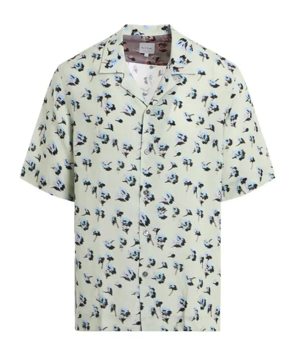 Paul Smith All-over Floral Printed Short-sleeved Shirt - Multicolor