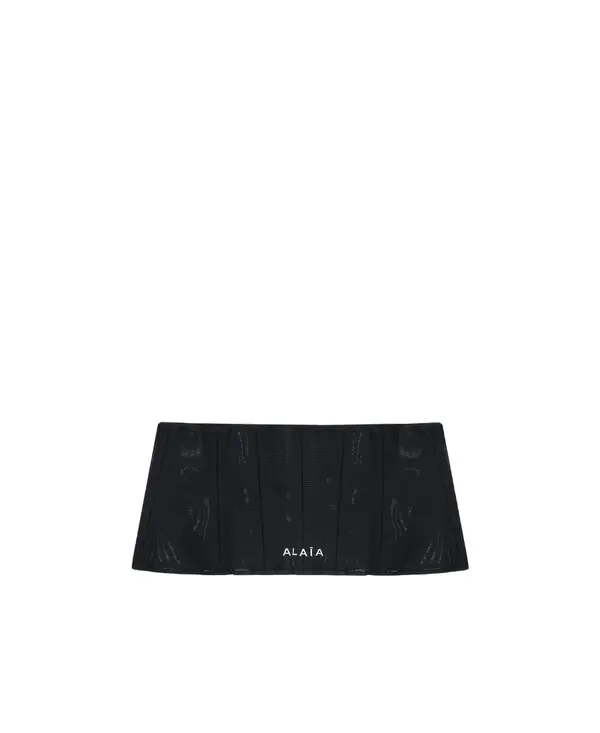 Alaïa Logo Corset Belt - Black