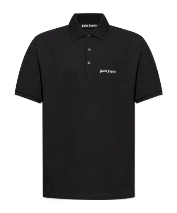 Palm Angels Logo Embroidered Polo Shirt