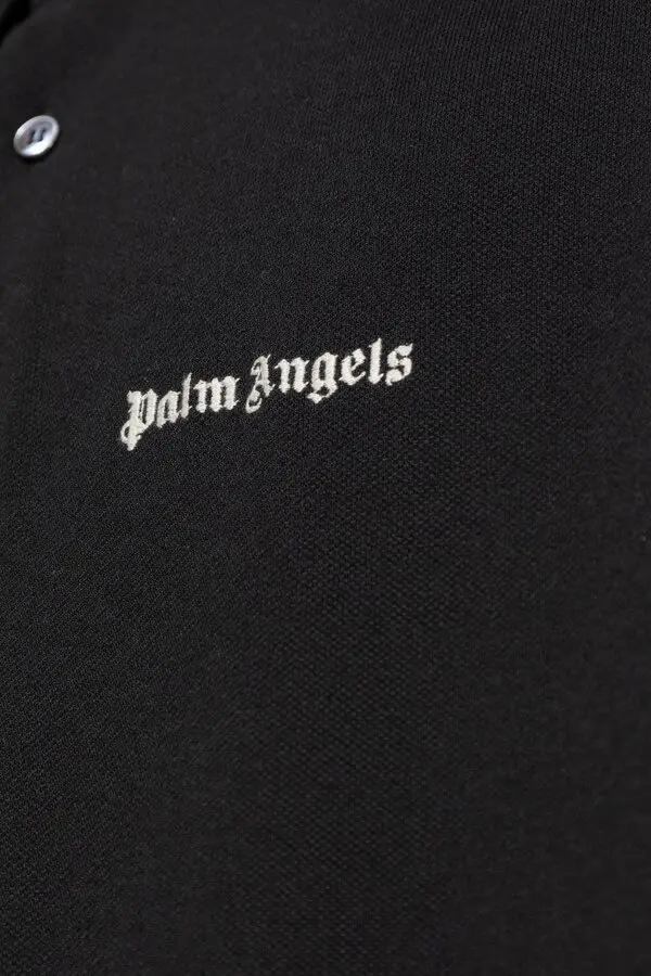 Palm Angels Logo Embroidered Polo Shirt
