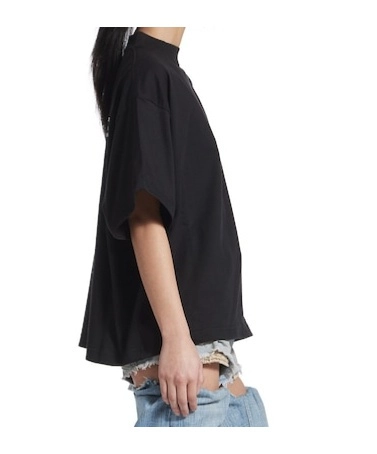 Balenciaga Logo Embellished Mockneck T-shirt