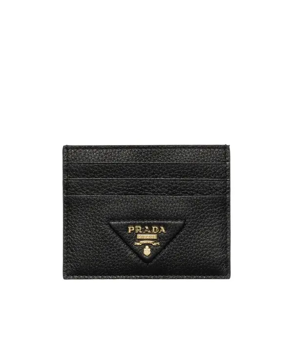 Prada Logo-lettering Cardholder - Black