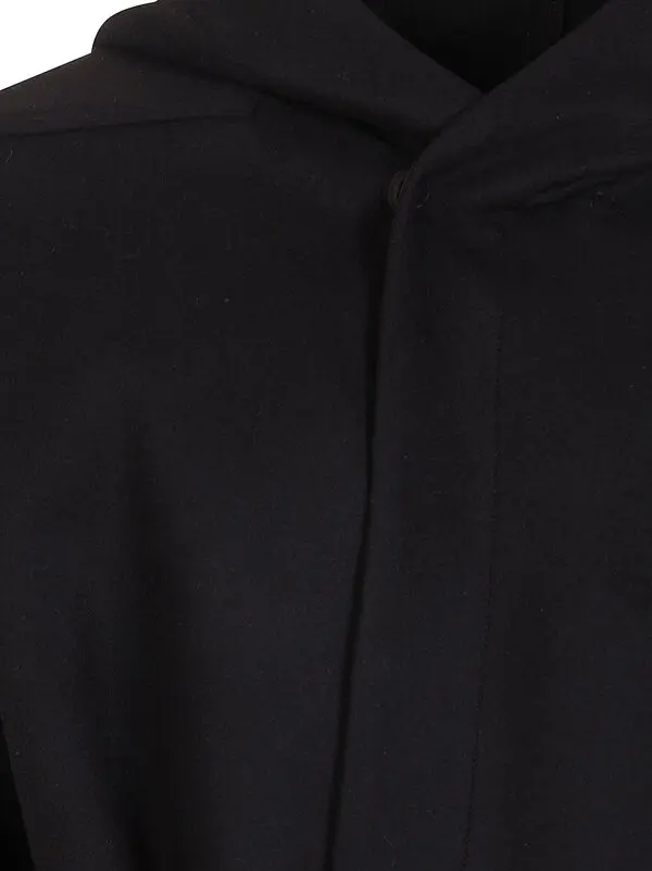 Rick Owens Hooded Belted Long Coat