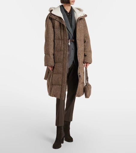 Brunello Cucinelli Wool Blend Down Jacket