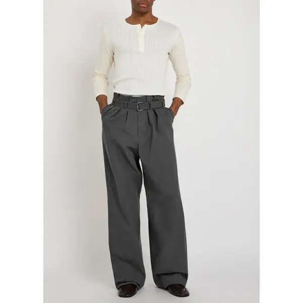 Dries Van Noten High-waisted, Wide-leg Dress Pants