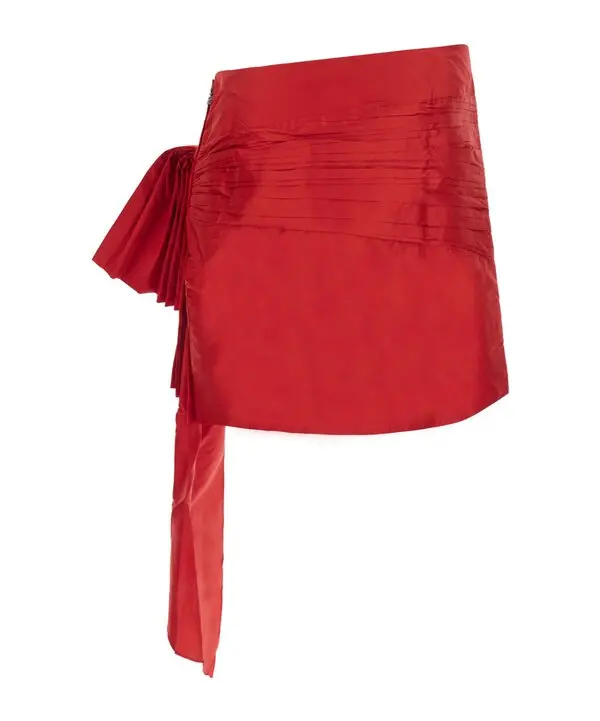 ROTATE BY BIRGER CHRISTENSEN Bow-detail Skirt - Red
