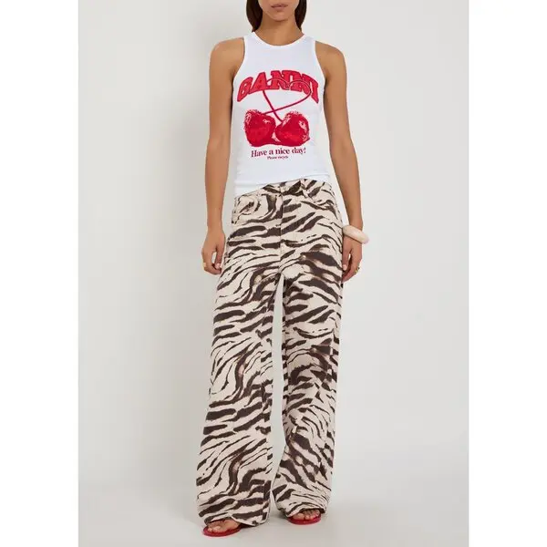 GANNI High-waist Wide-leg Jeans