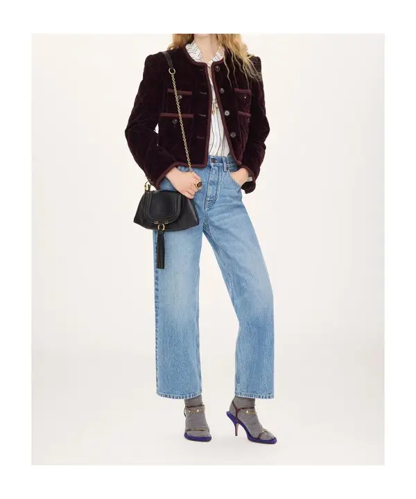 Chloé Mini Marcie Foulard Chain Bag In Soft Leather