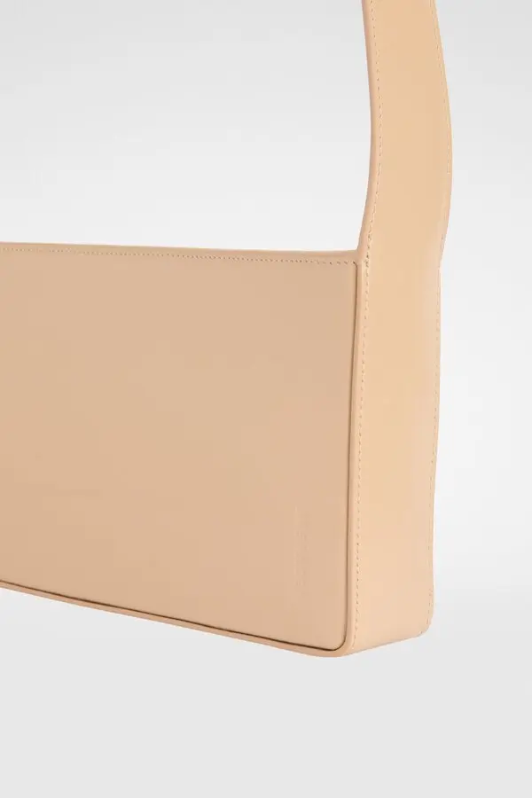 JIL SANDER Monolith Patent Shoulder Bag - Hazel