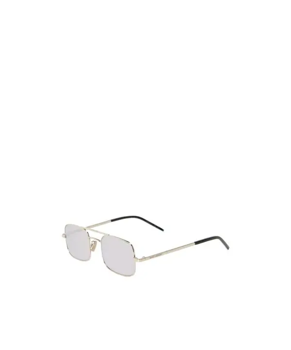 Saint Laurent Semi-rimless Square Sunglasses - Silver