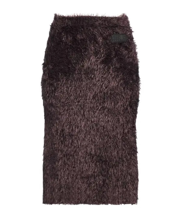 MAISON MARGIELA Solid-colored Knit Flare Skirt