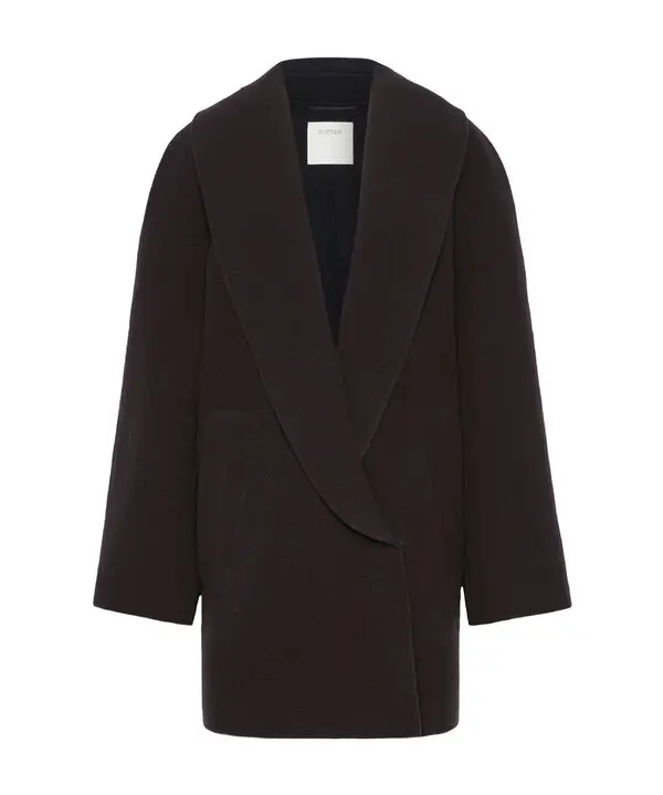 Sportmax ショールカラーコート - Black