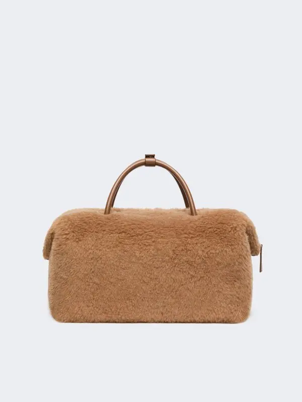 Max Mara Large Teddy Boston Bag Camel