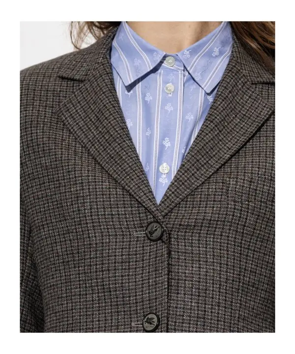 Etro Patterned Single-breasted Jacket