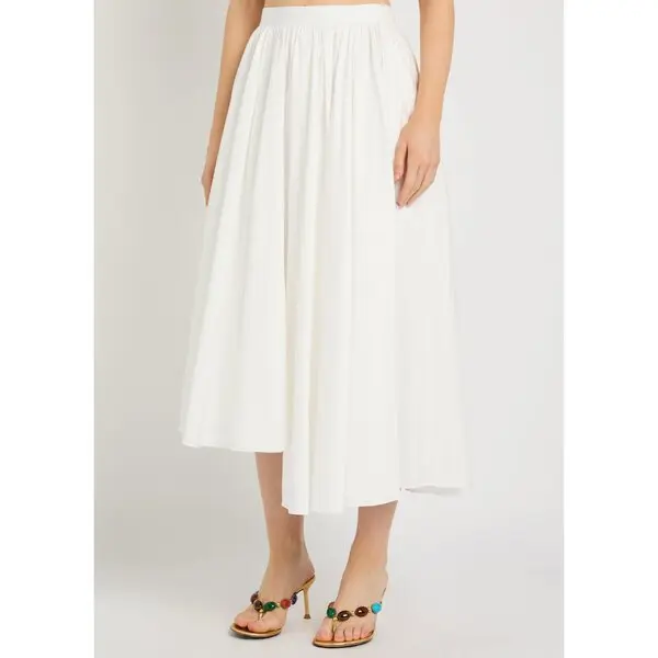 SELF-PORTRAIT Asymmetrical Hem Midi Skirt