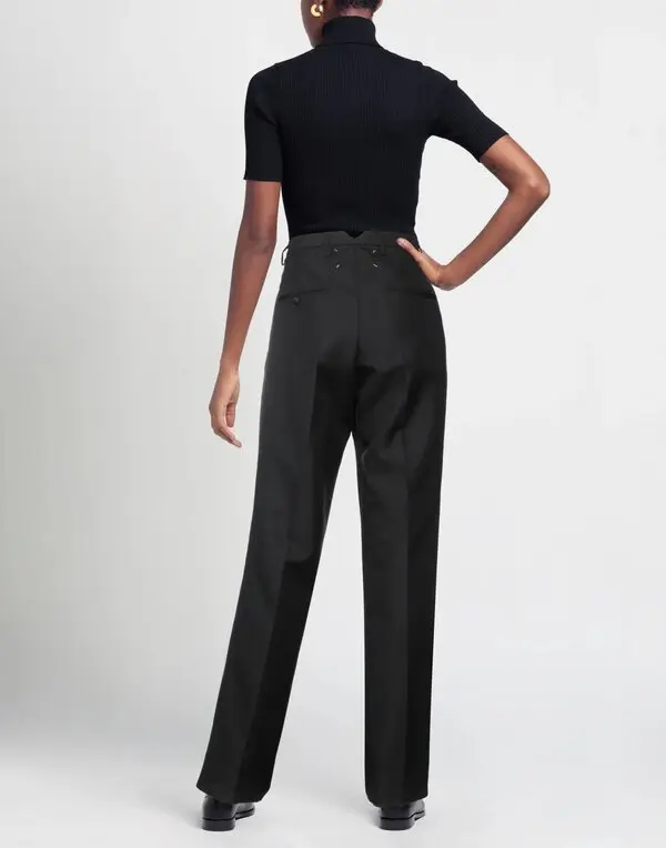 MAISON MARGIELA Solid-colored Satin Trousers