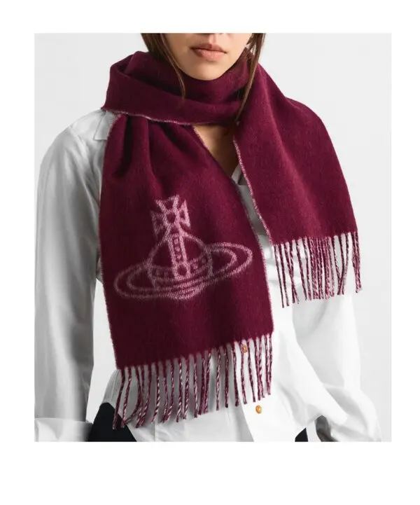 VIVIENNE WESTWOOD Double-sided Fringe Scarf