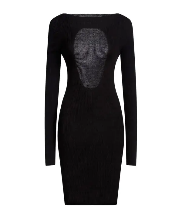 Rick Owens Fitted Sweater Dress - Black
