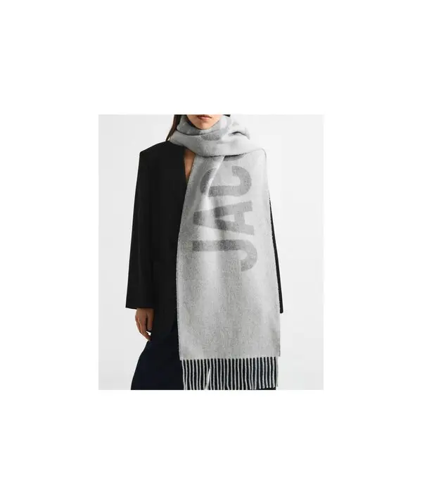 Jacquemus Embroidered Fringe Scarf