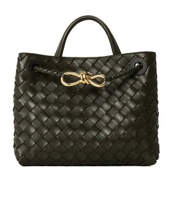 Bottega Veneta Woven Leather Tote Bag - Black