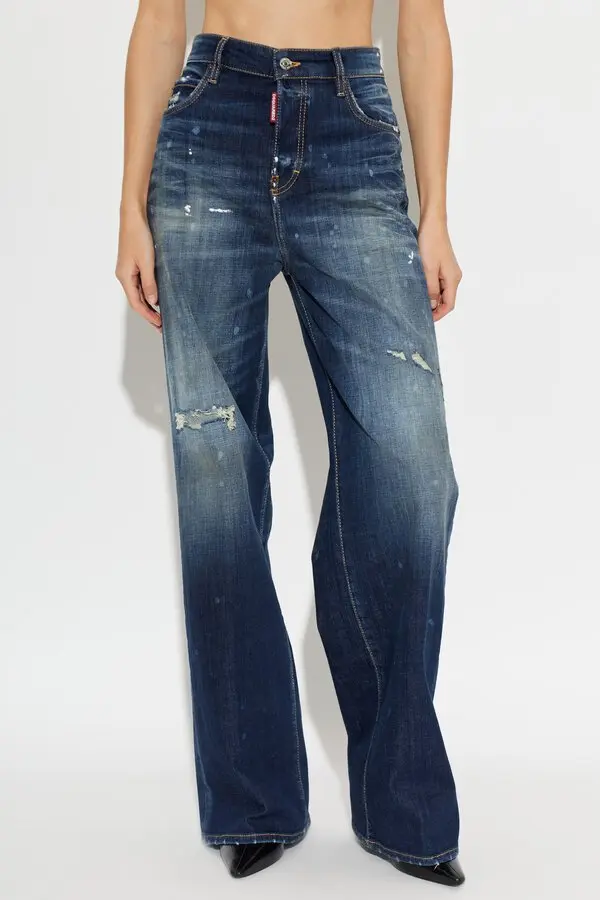 Dsquared2 ダメージ ペイント ジーンズ