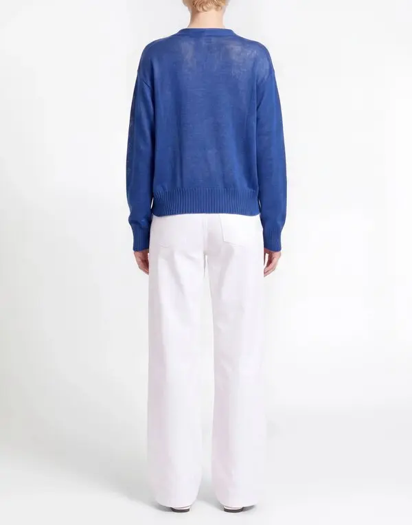 Max Mara Solid-color Long-sleeve Knit Top