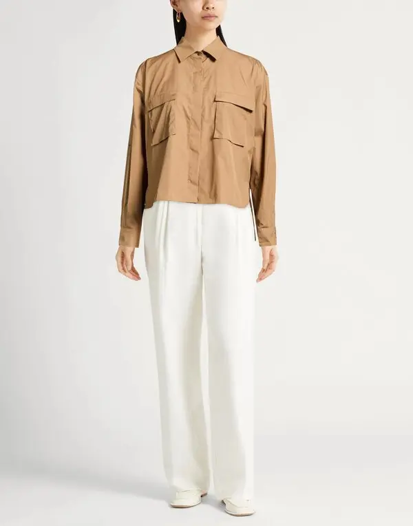 Max Mara Solid Colour Shirts Blouses - Nude