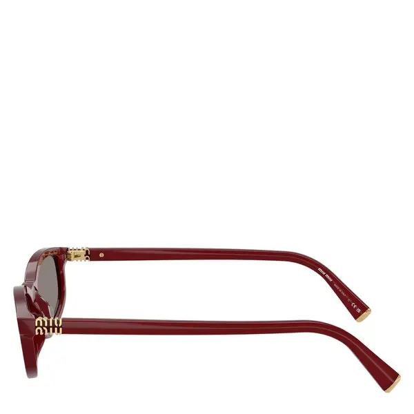 Miu Miu Slim And Narrow-framed Sunglasses - Gray