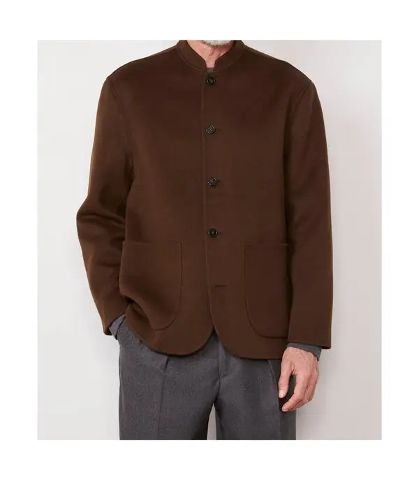 Officine Générale Simão Mandarin-collar Wool Jacket