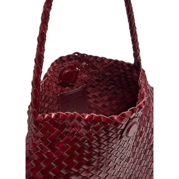 Dragon Diffusion Lightweight Woven Leather Bag
