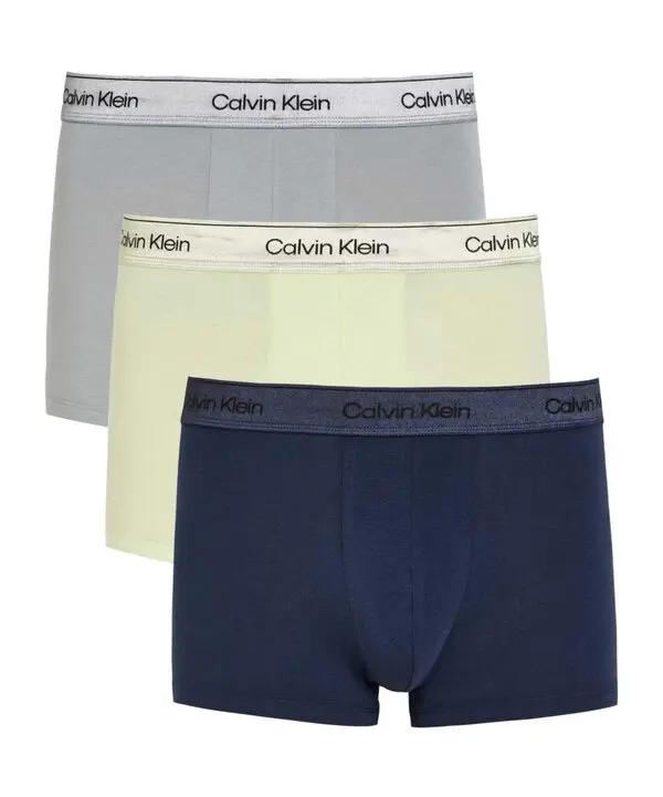 Calvin Klein Three-piece Stretch Cotton Underpants - Red