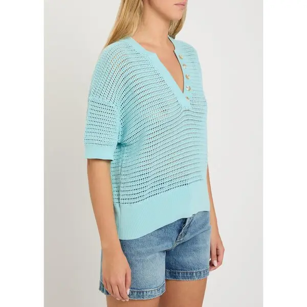 Varley Cotton Short-sleeve Polo Shirt