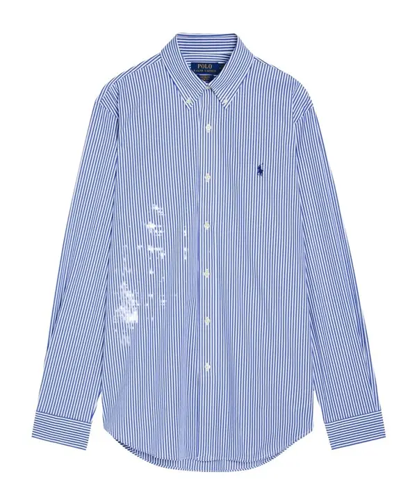 Polo Ralph Lauren Striped Cotton Shirt - Blue