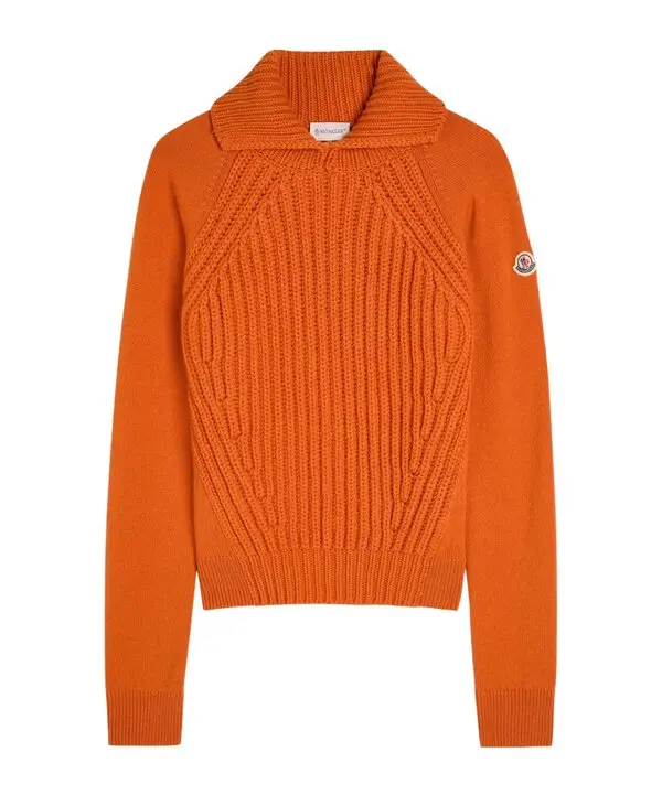 Moncler Turtle-neck Jumper - Orange