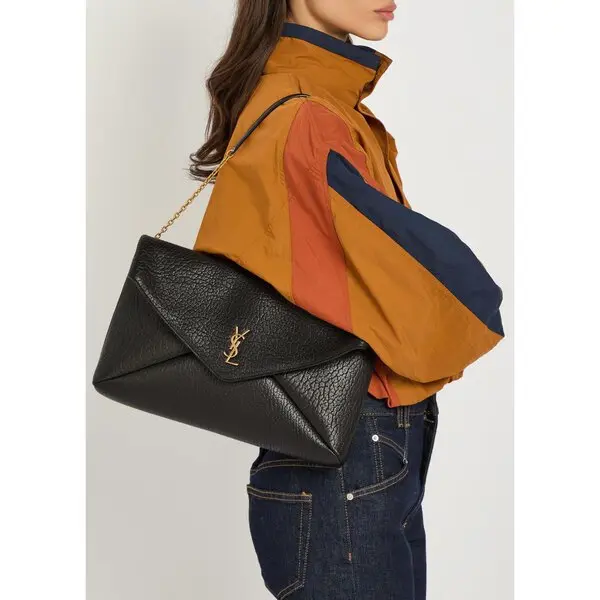 Saint Laurent Litchi Grain Shoulder Bag