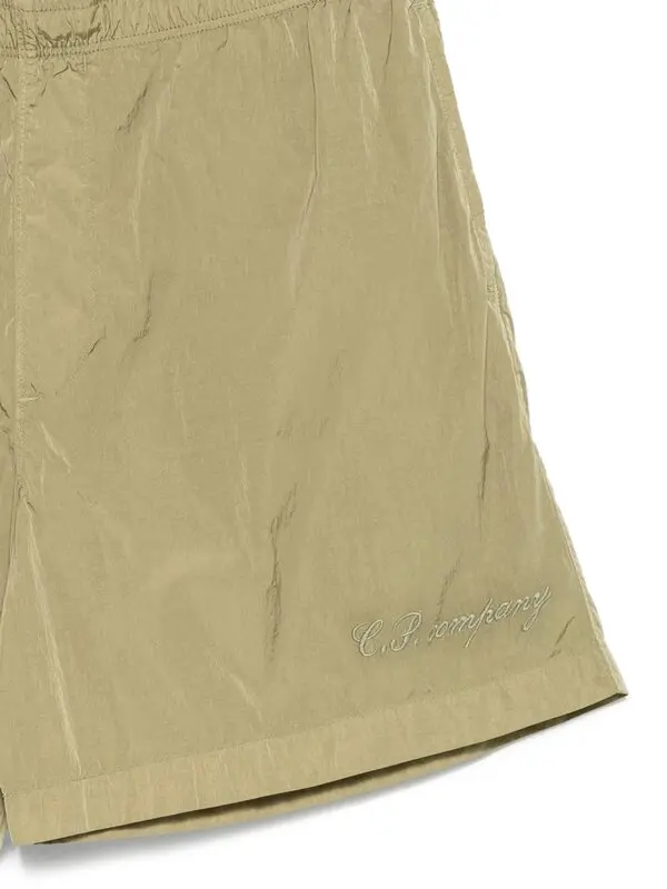 C.P. COMPANY Logo-embroidered Swim Shorts