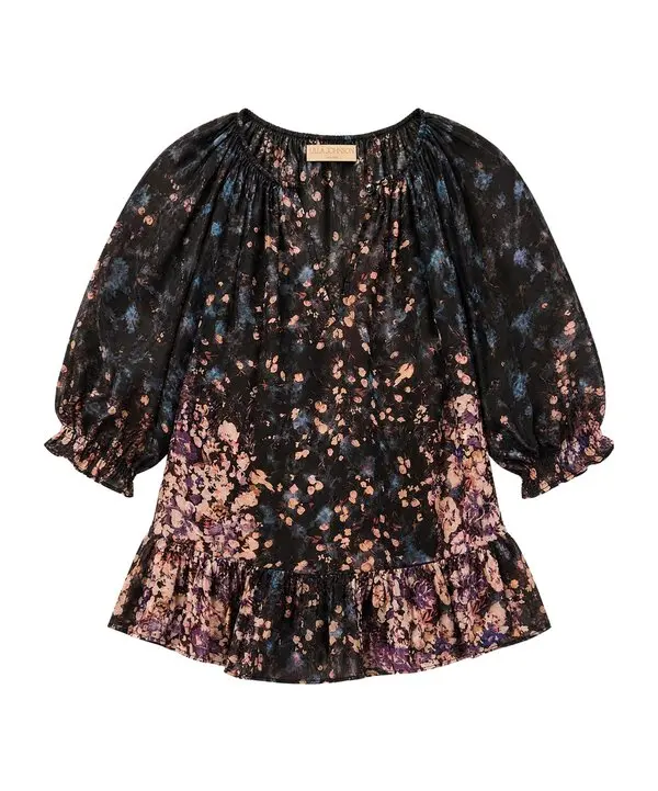 Ulla Johnson Floral Top - Black