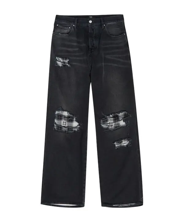 Amiri Mid-rise Relaxed Straight-leg Jeans