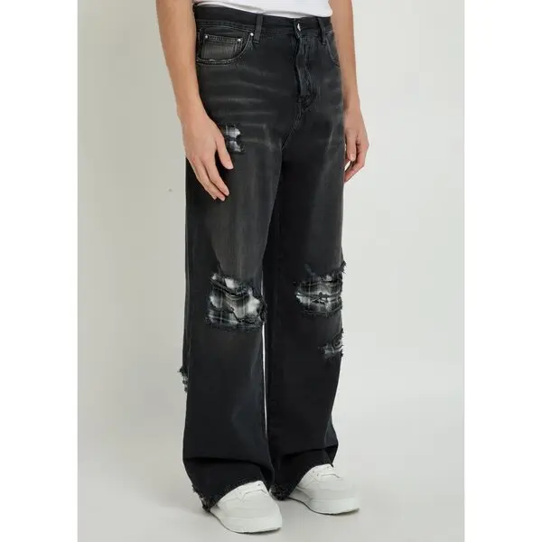 Amiri Mid-rise Relaxed Straight-leg Jeans
