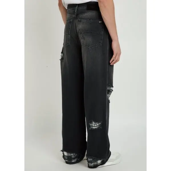Amiri Mid-rise Relaxed Straight-leg Jeans